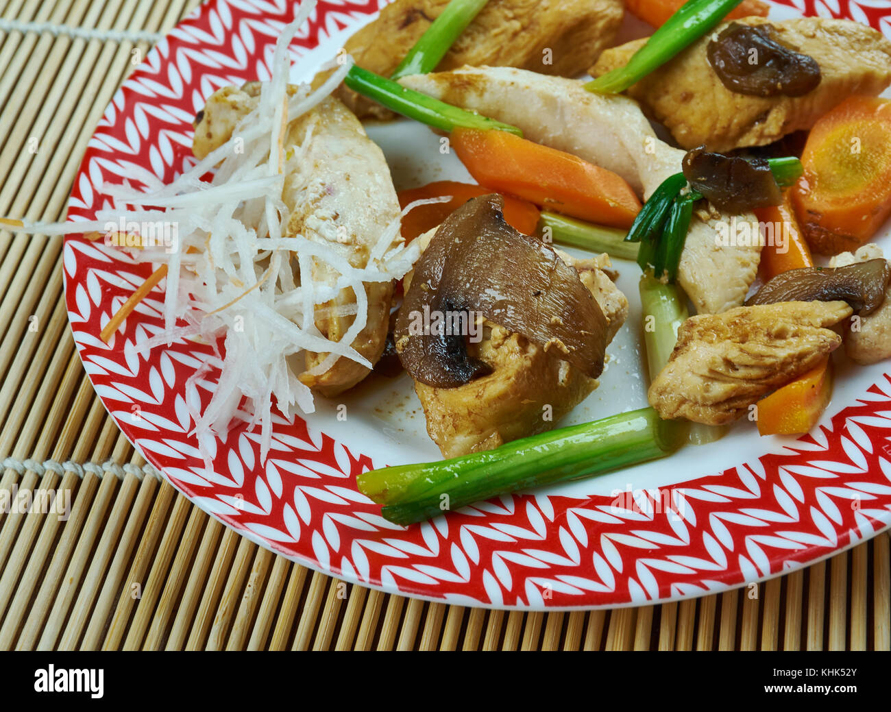 Szechuan stir-fry Chengdu Chicken Stock Photo - Alamy