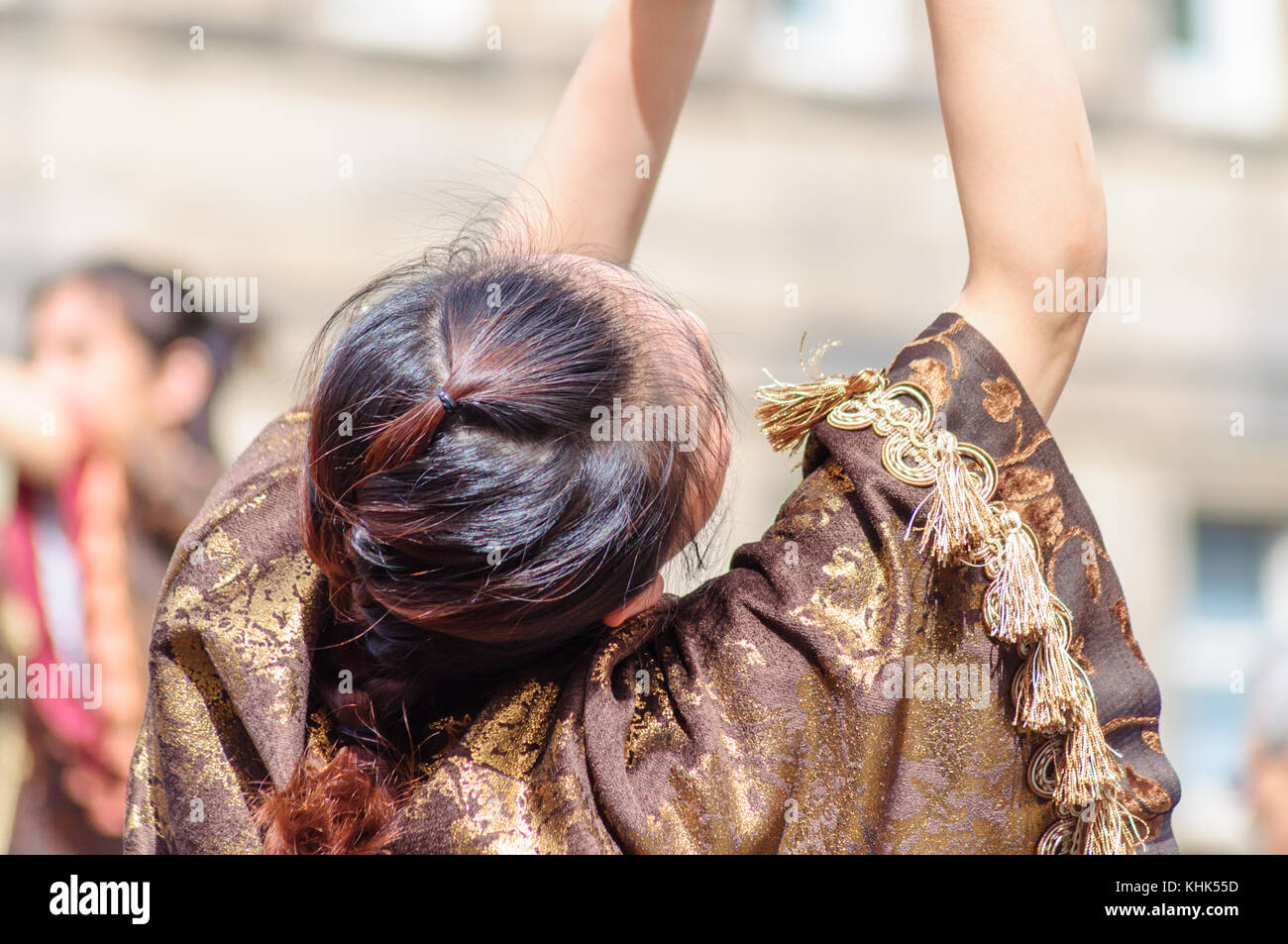 Female member of the Hsu Chen Wei Production Dance Company performs The ...