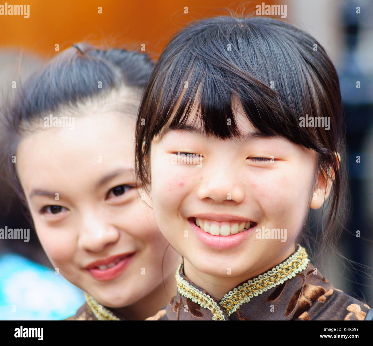 Female member of the Hsu Chen Wei Production Dance Company performs The ...