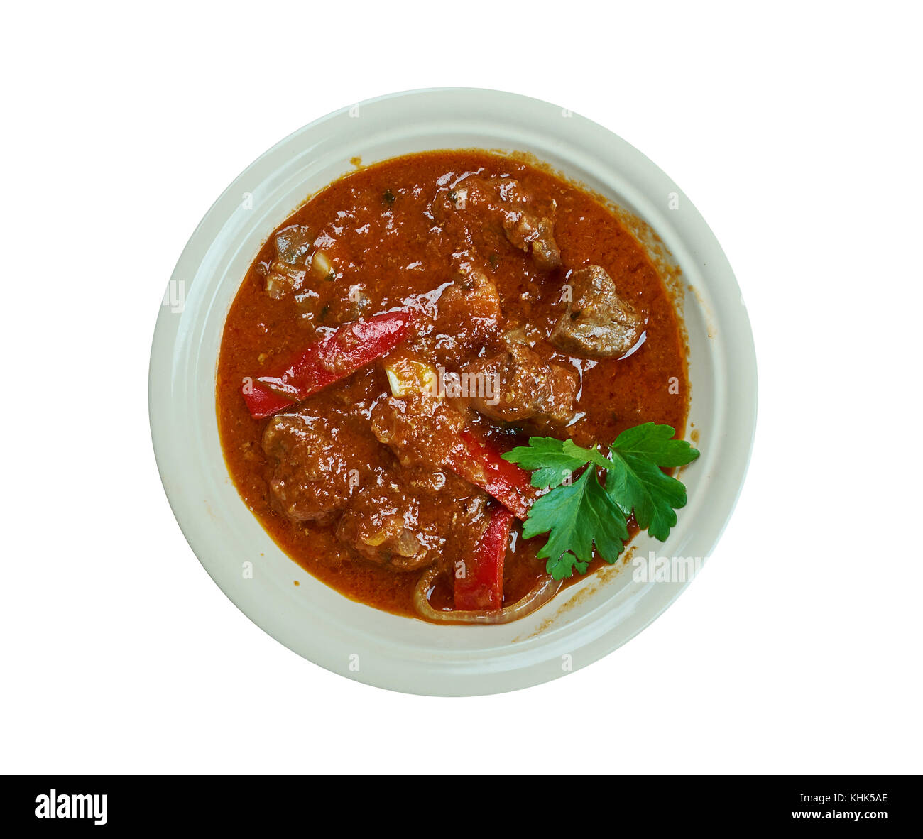 Transcarpathian Bohrach - meat goulash close up Stock Photo - Alamy