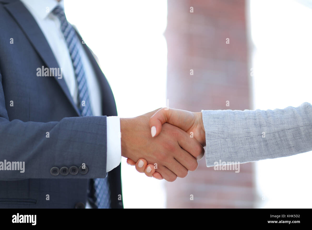 Businessmen handshaking after successful business meeting Stock Photo ...