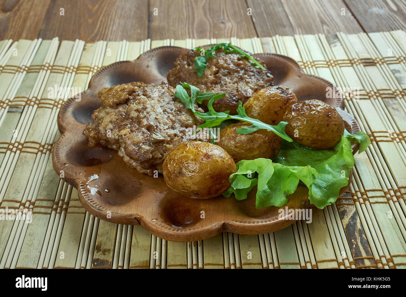 German Fried Meat Patties - Frikadellen Stock Photo - Alamy