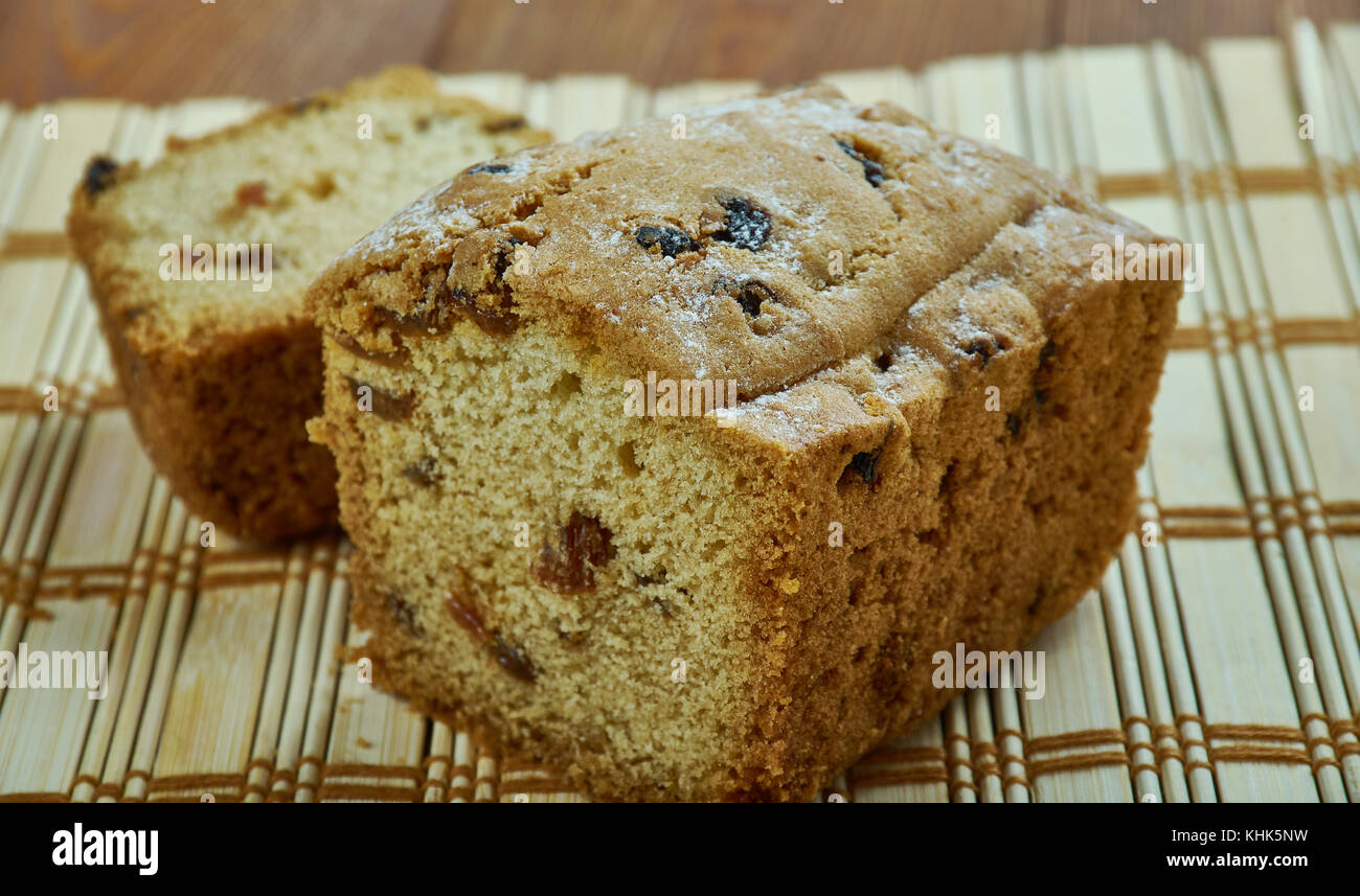 Barm Brack - shortened to brack, is a yeasted bread with added sultanas ...