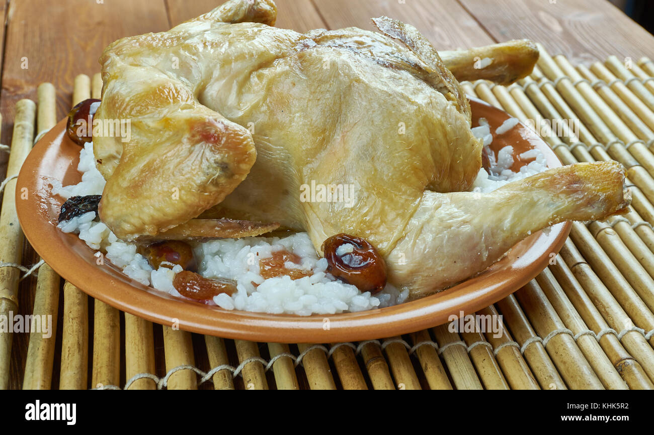 amich - Armenian chicken with rice and fruits Stock Photo - Alamy