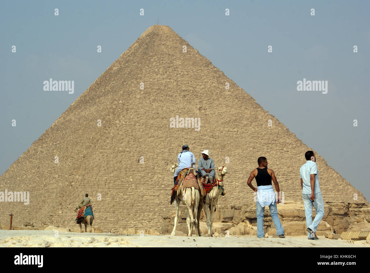 People and piramid in Giza, Egypt Stock Photo - Alamy