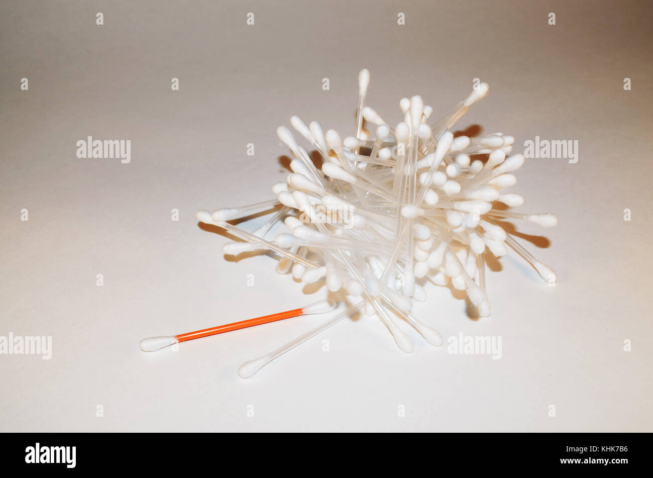 Hygienic ear sticks serve as a tool for care of the ears Stock Photo ...