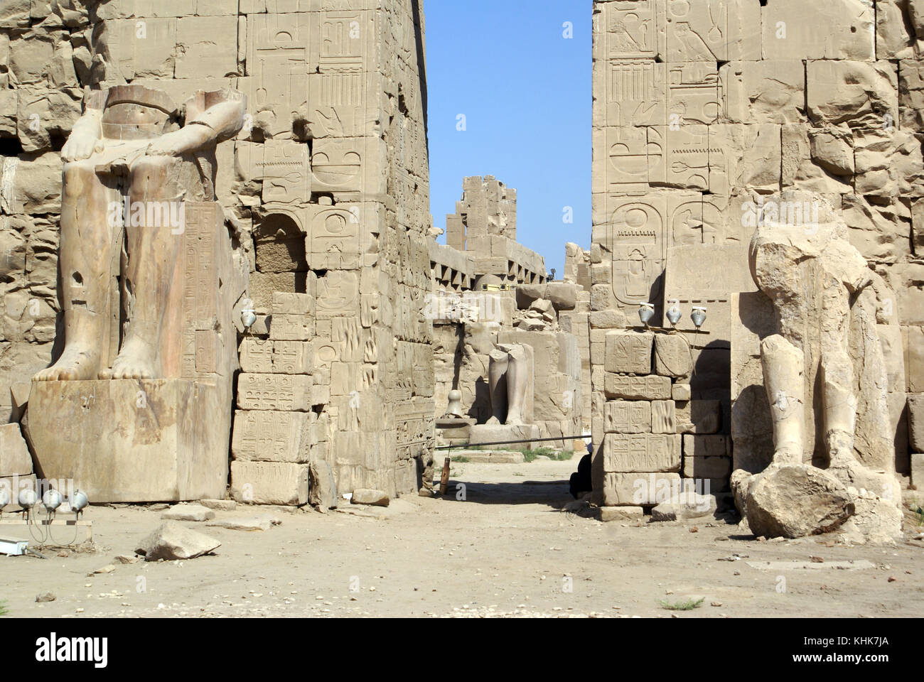 Statues At Karnak Temple High Resolution Stock Photography and Images ...