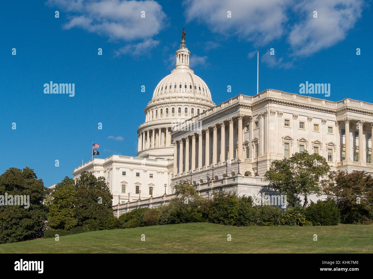 WASHINGTON, DC, USA - United States Capitol dome, and House of ...