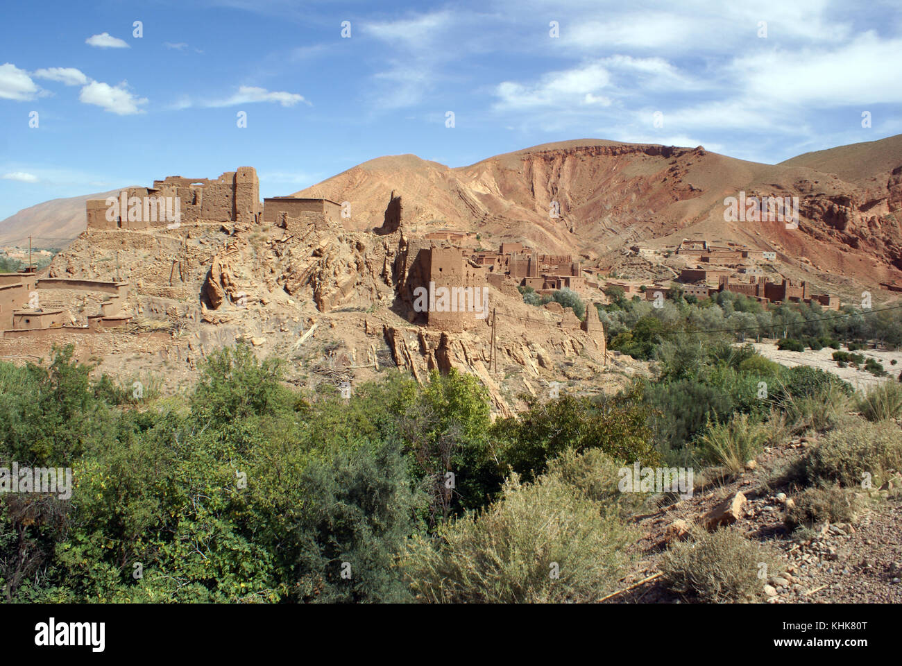 Valley and village in Bulman Dodes in Morocco Stock Photo - Alamy