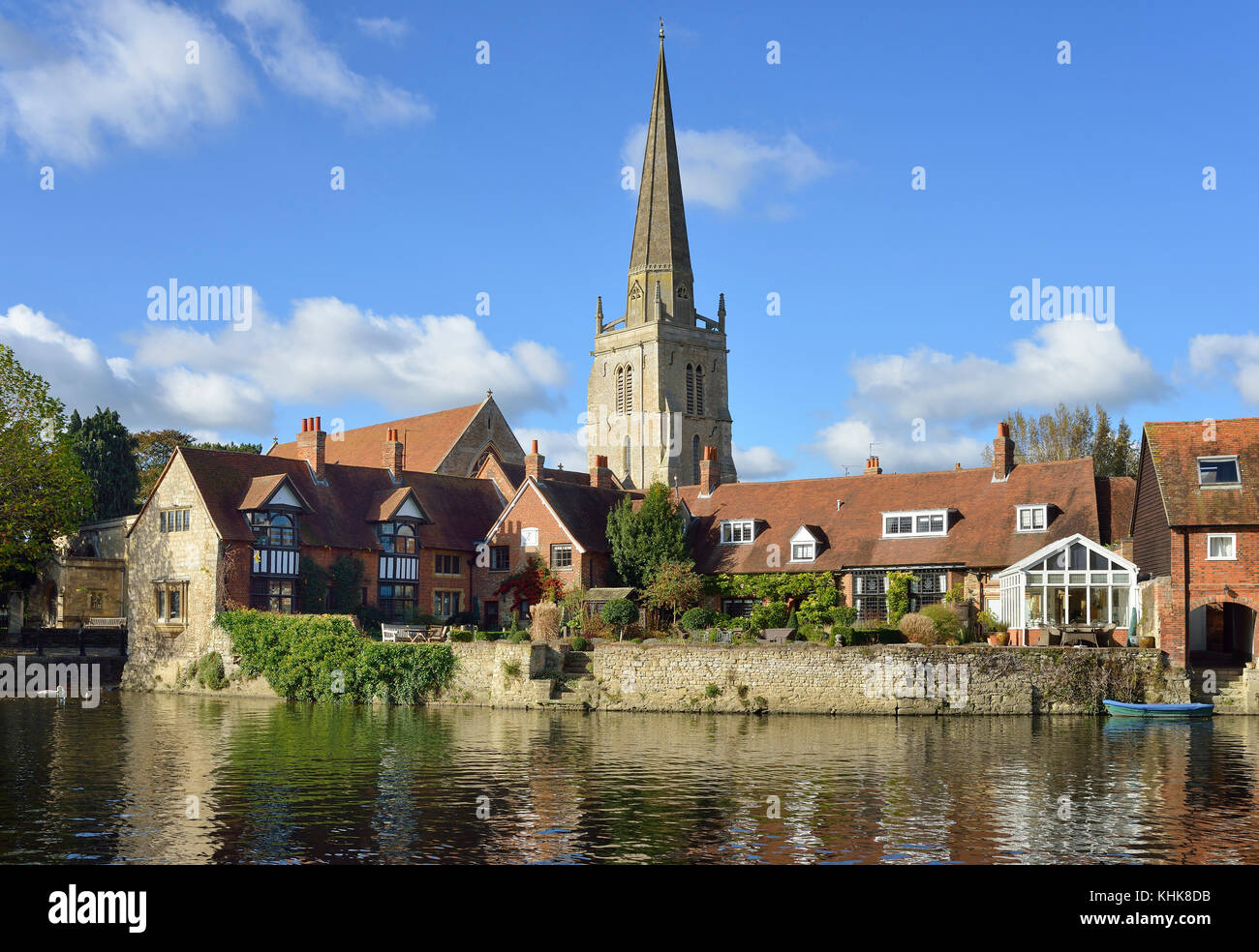 River Thames at Abingdon The Malthouse & St Helen's Church, Abingdon ...