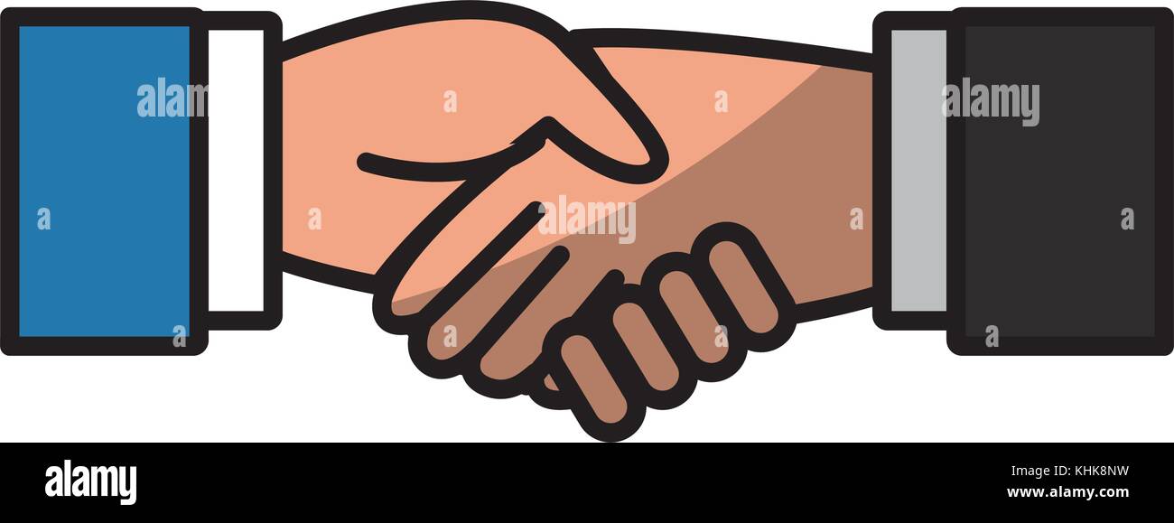 Business handshake symbol Stock Vector Image & Art - Alamy