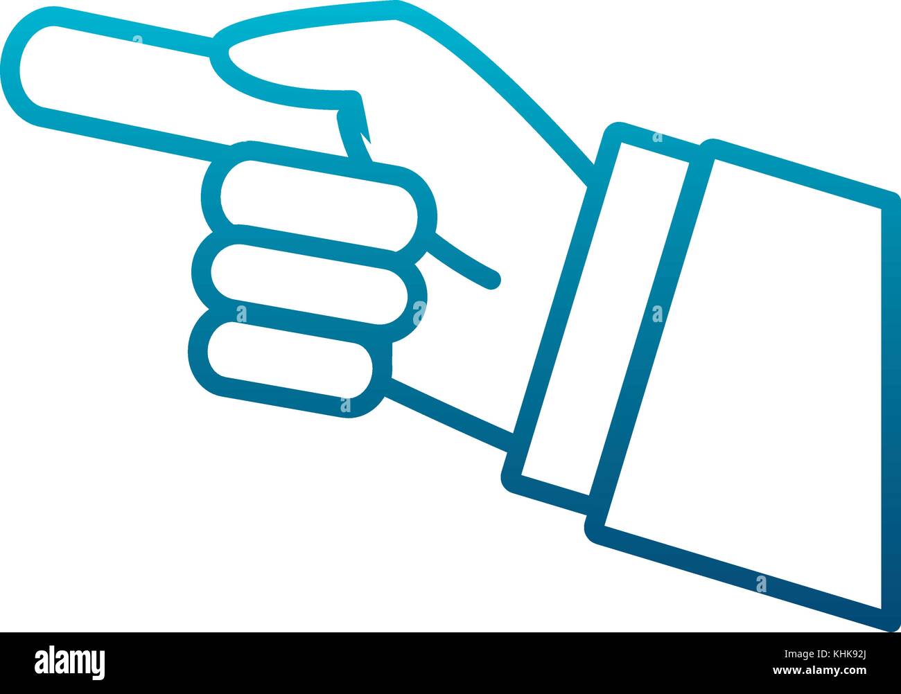 Human hand symbol Stock Vector Image & Art - Alamy