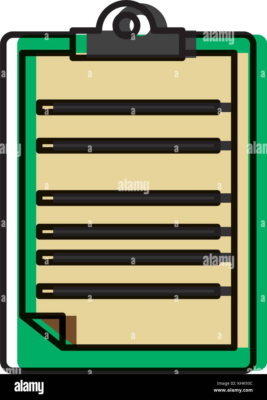 Document board isolated Stock Vector Image & Art - Alamy