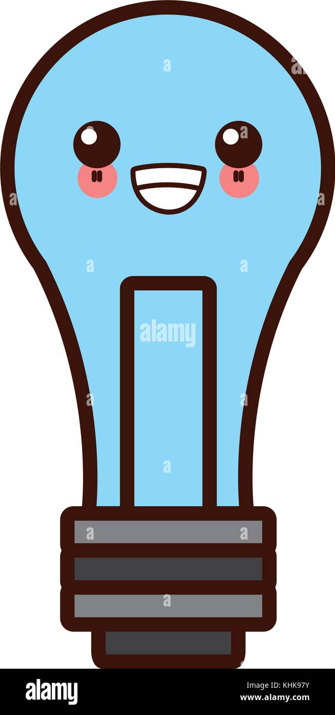 Bulb light energy kawaii cute cartoon Stock Vector Image & Art - Alamy