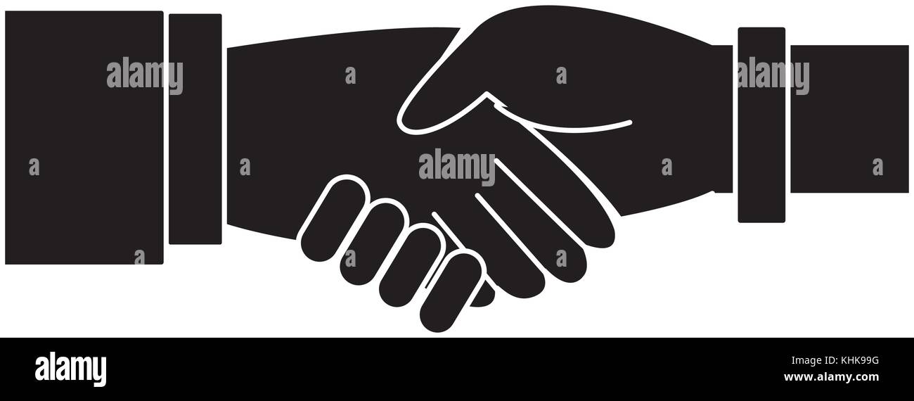 Business handshake symbol Stock Vector Image & Art - Alamy