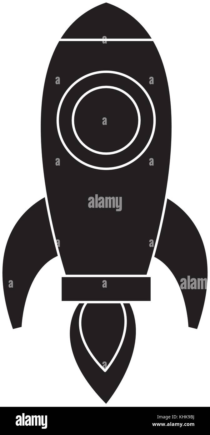 Spaceship rocket symbol Stock Vector Image & Art - Alamy