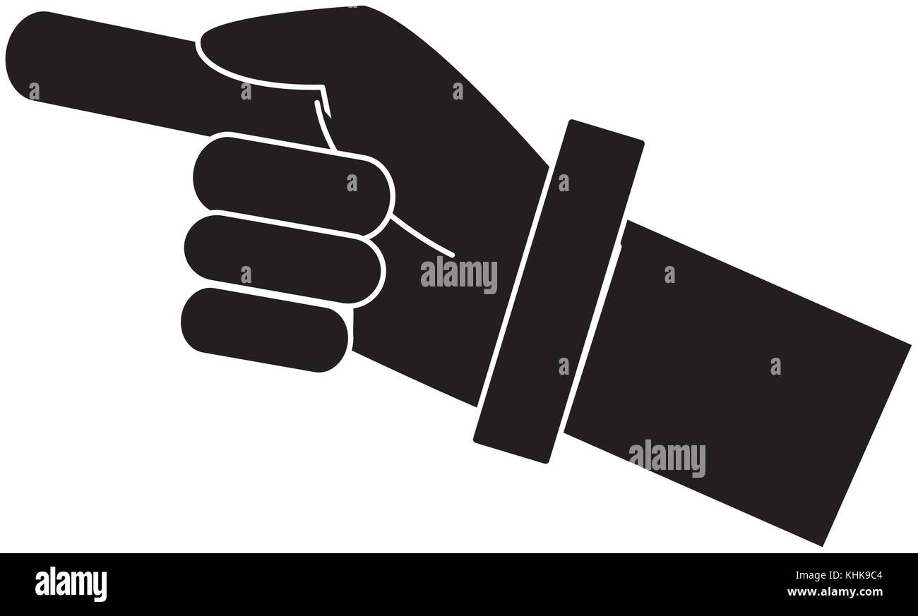 Human hand symbol Stock Vector Image & Art - Alamy