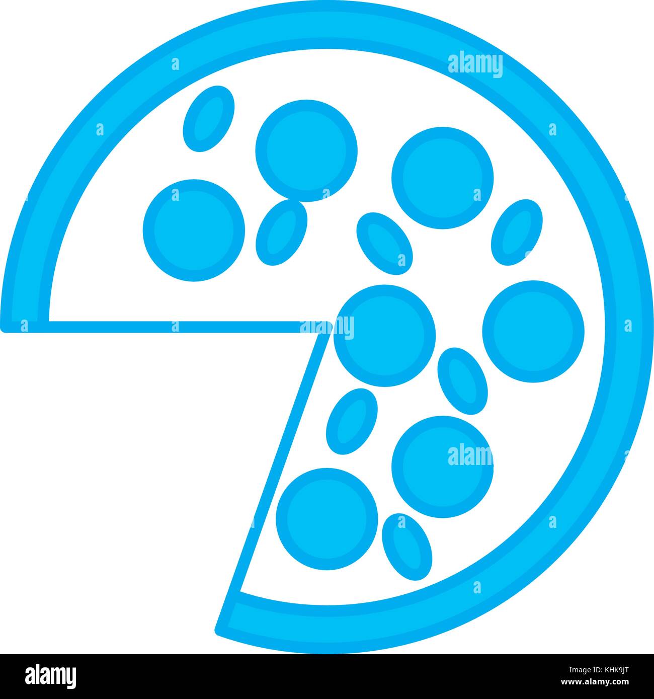 Big pizza symbol Stock Vector Image & Art - Alamy