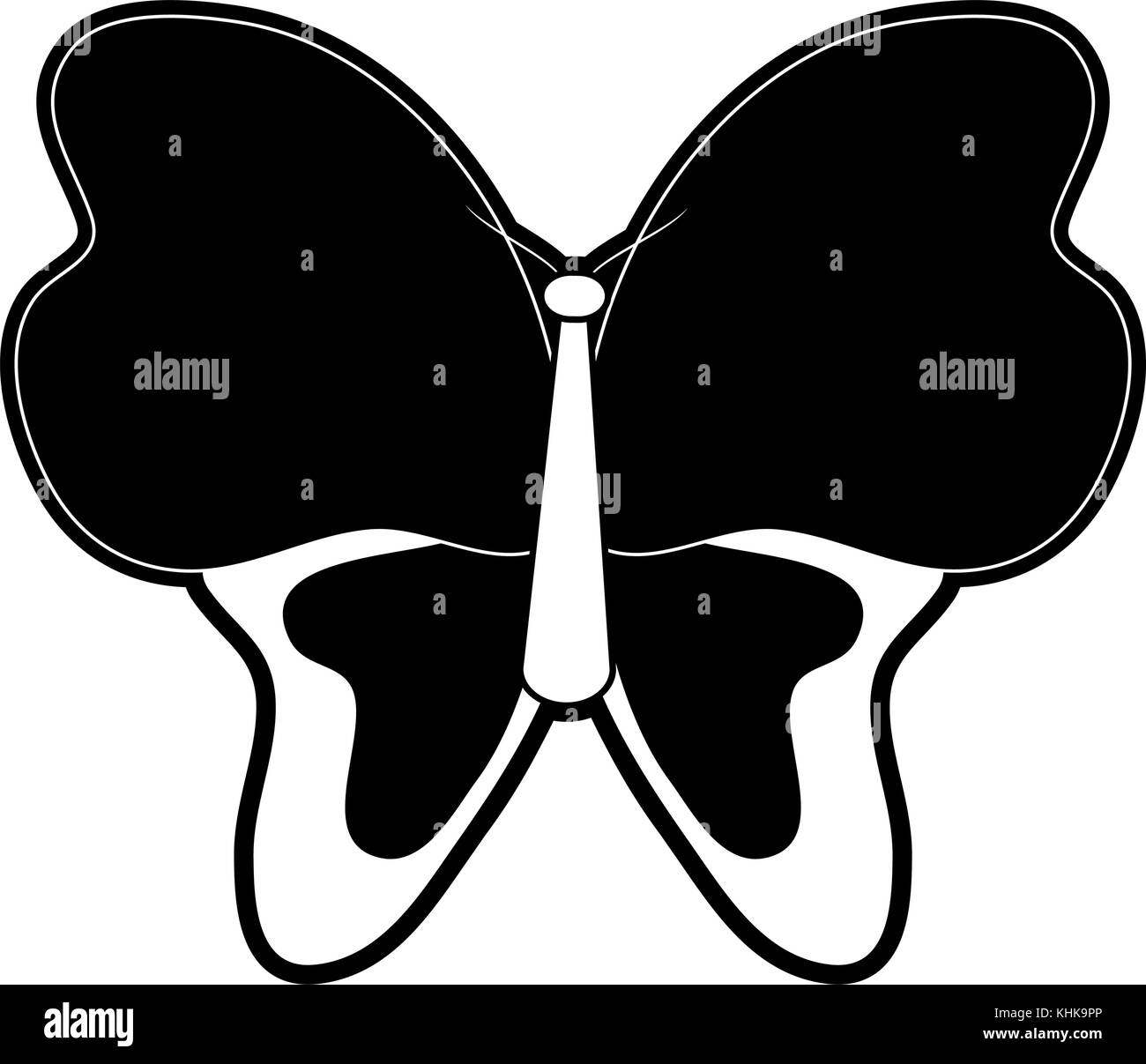 Butterfly beautiful symbol Stock Vector Image & Art - Alamy