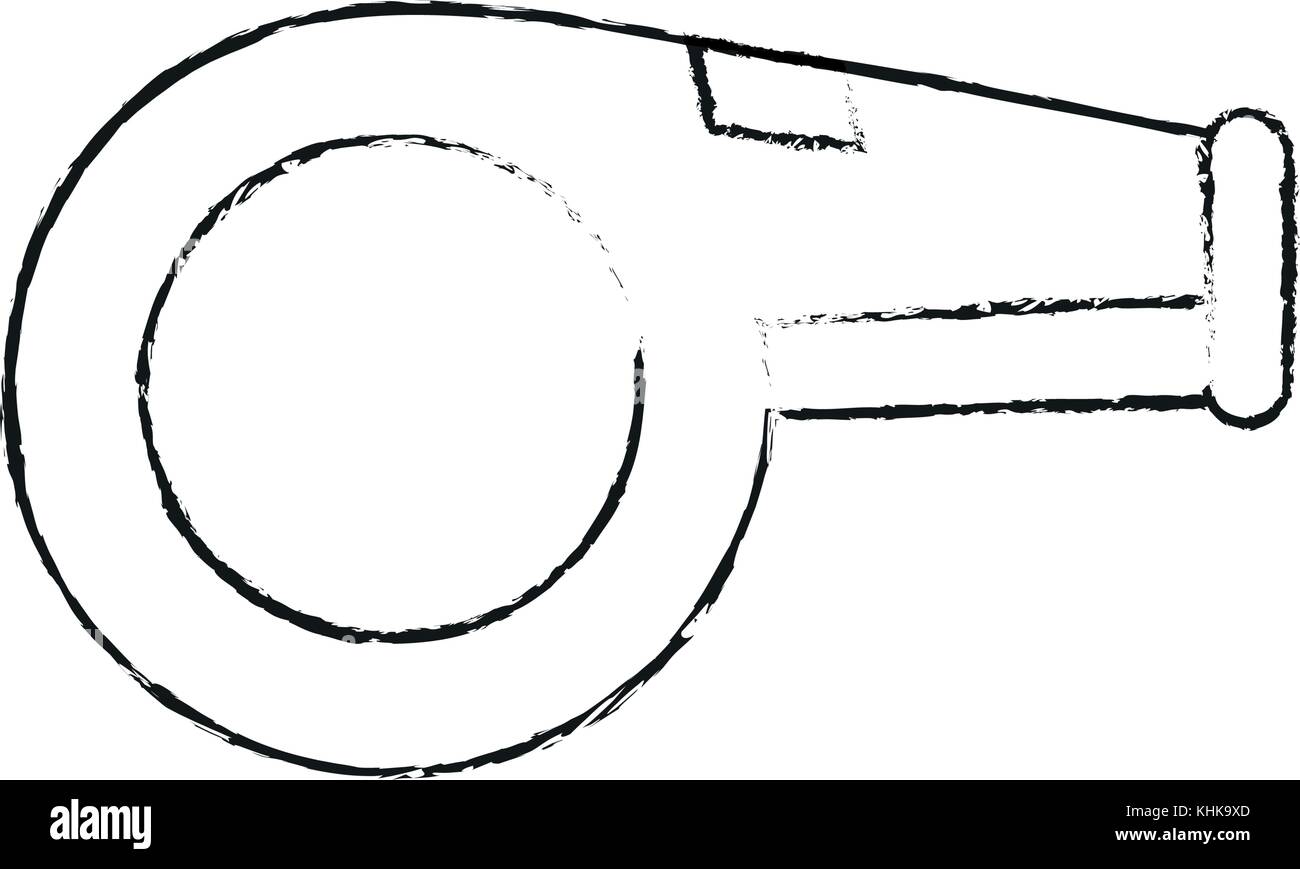 Referee sport whistle Stock Vector Image & Art - Alamy