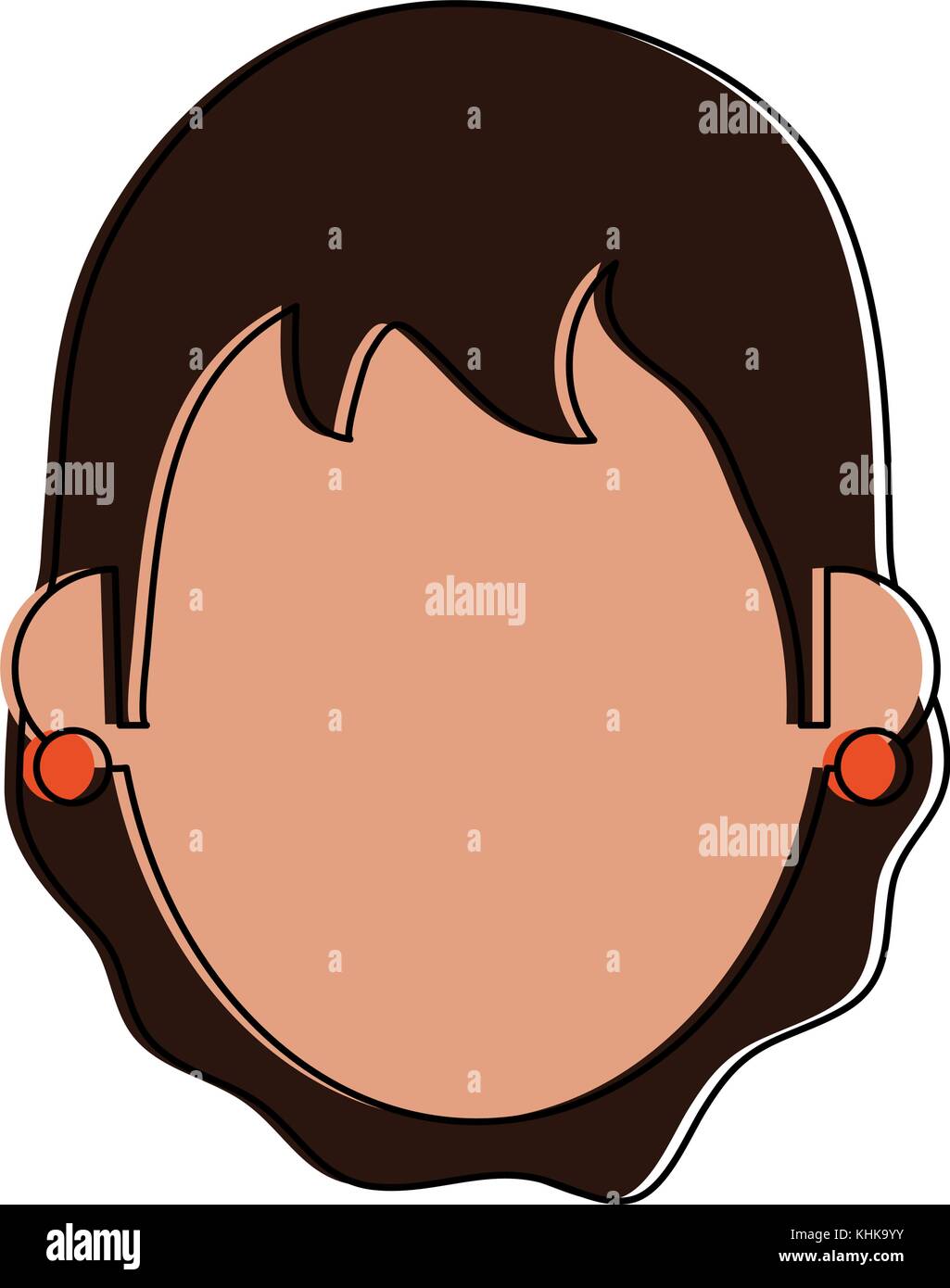 Woman faceless head Stock Vector Image & Art - Alamy