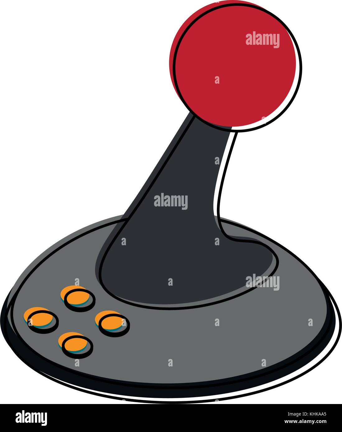 Joystick videogame gaming colored symbol hi-res stock photography and ...