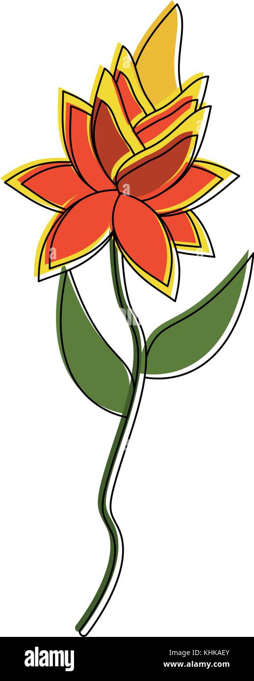 Beautiful flowers symbol Stock Vector Image & Art - Alamy