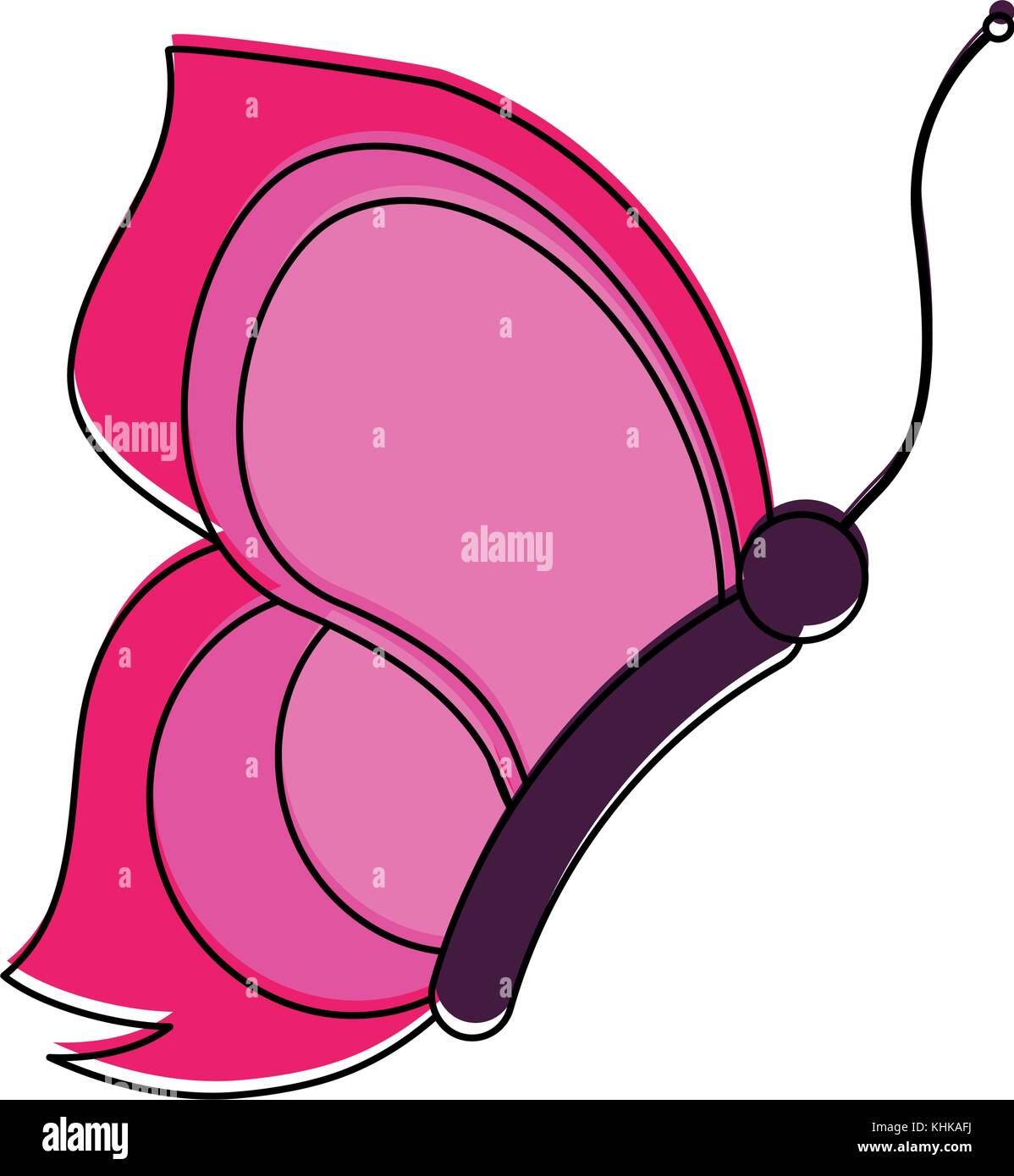 Butterfly beautiful symbol Stock Vector Image & Art - Alamy