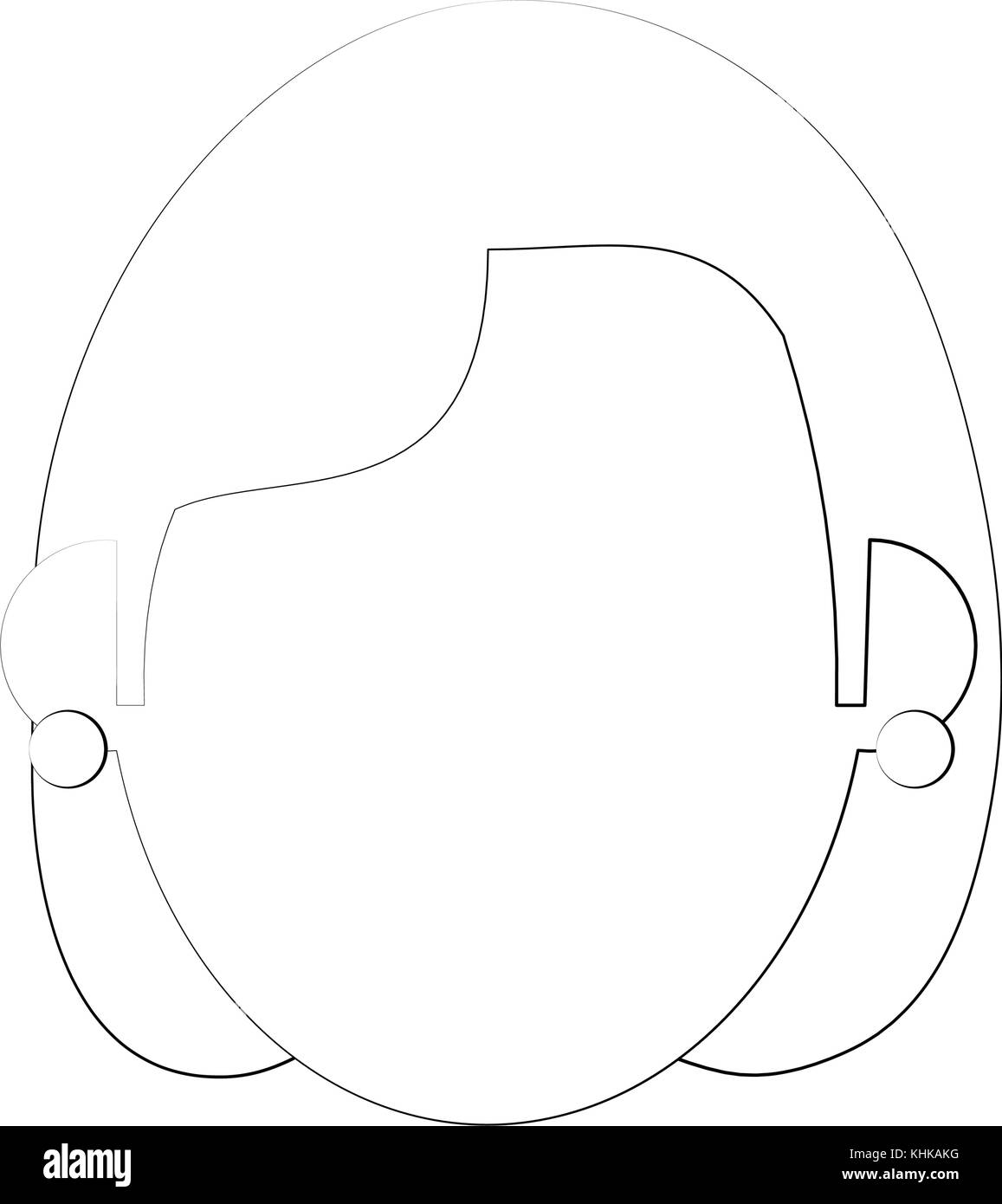 Woman faceless head Stock Vector Image & Art - Alamy