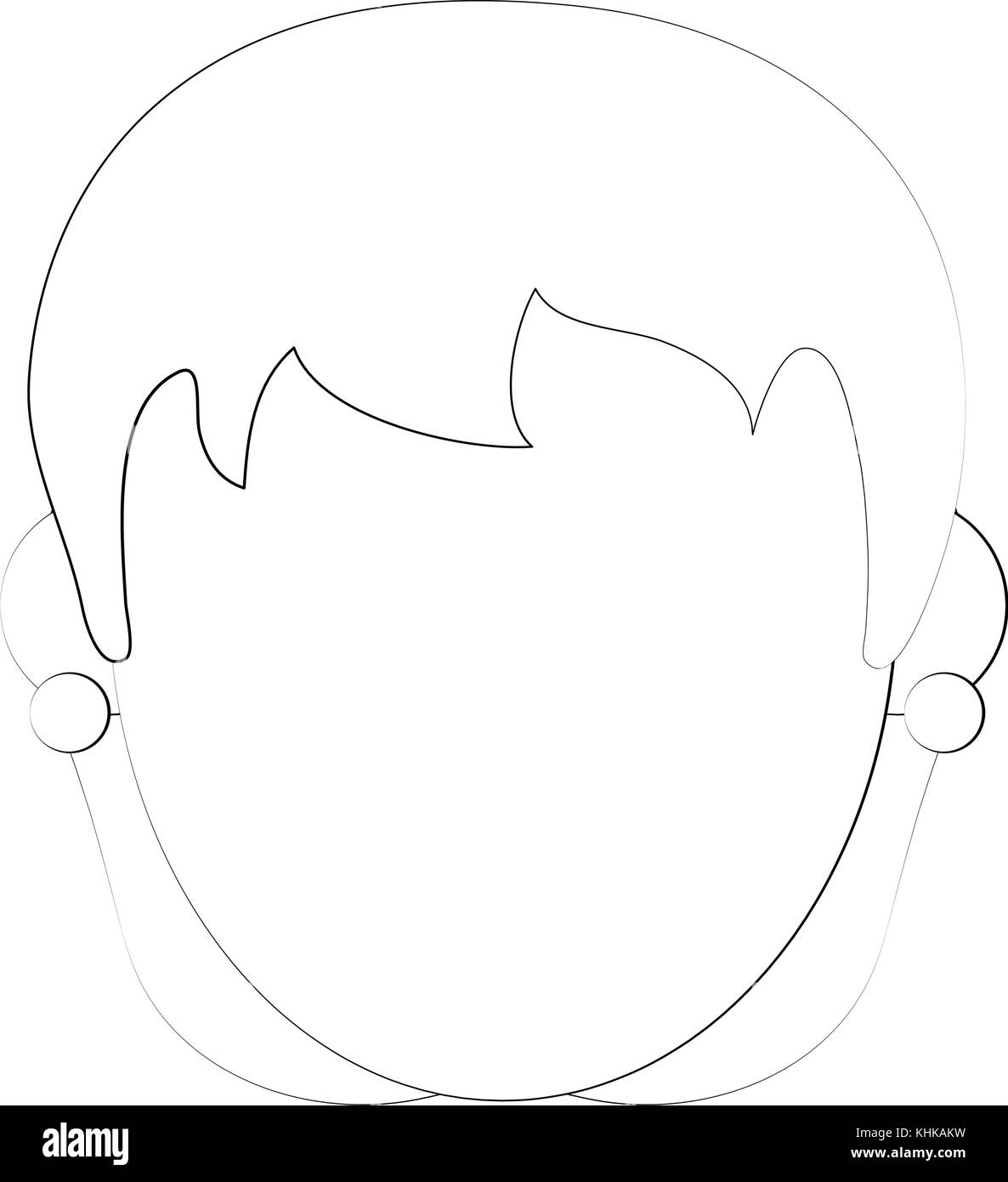 Woman faceless head Stock Vector Image & Art - Alamy