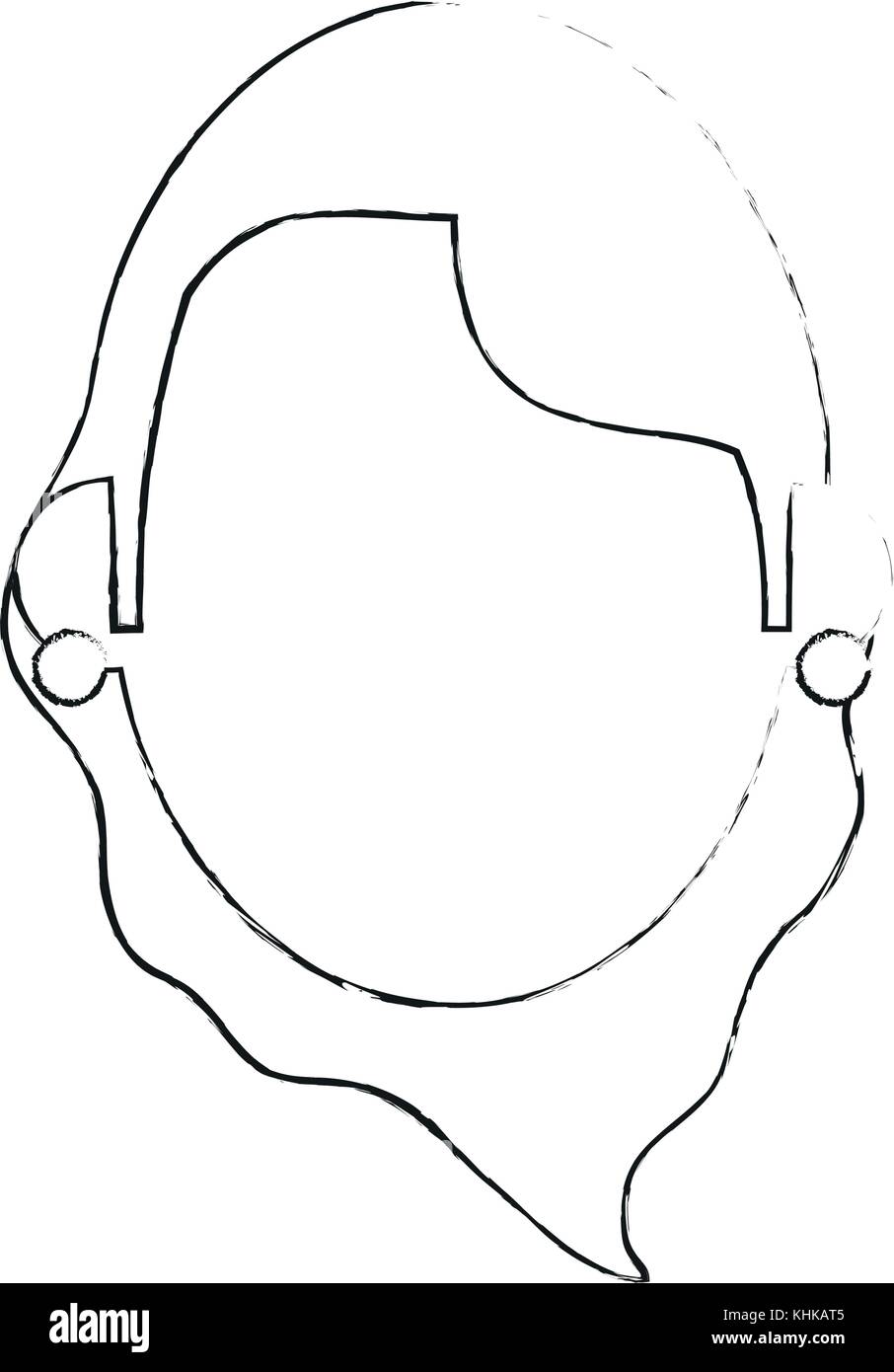 Woman faceless head Stock Vector Image & Art - Alamy