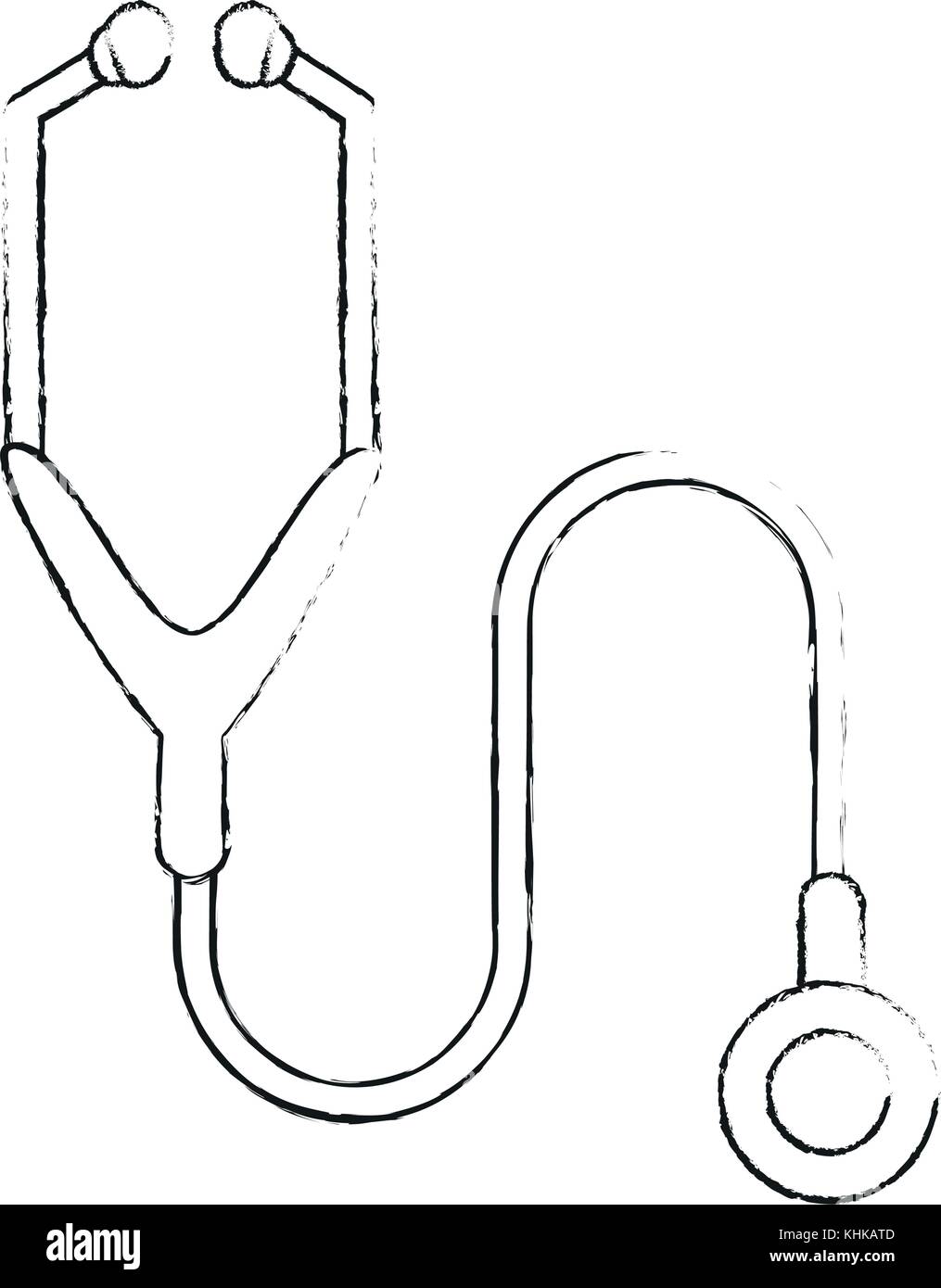 Medical stethoscope isolated Stock Vector Image & Art - Alamy