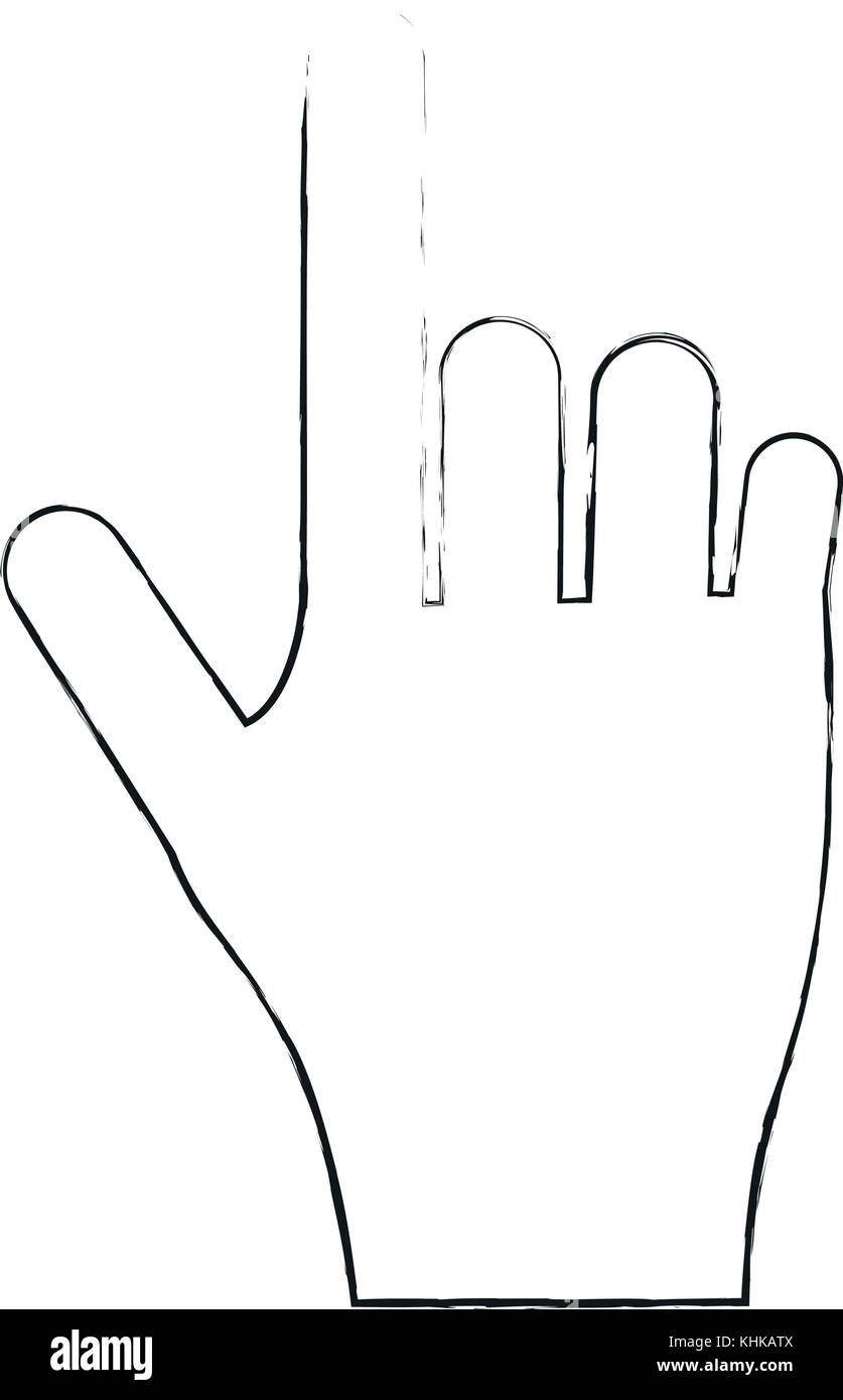 Hand pointing symbol Stock Vector Image & Art - Alamy