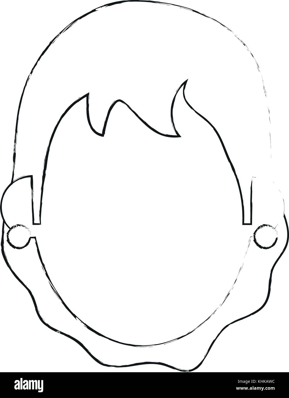 Woman faceless head Stock Vector Image & Art - Alamy