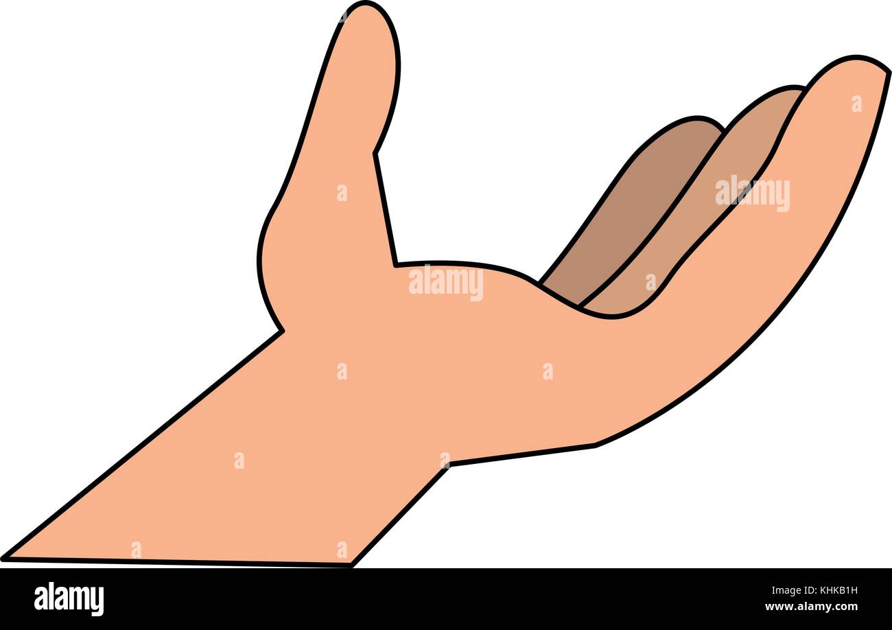 Hand palm open Stock Vector Image & Art - Alamy