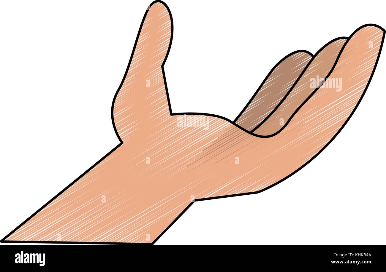 Hand palm open Stock Vector Image & Art - Alamy
