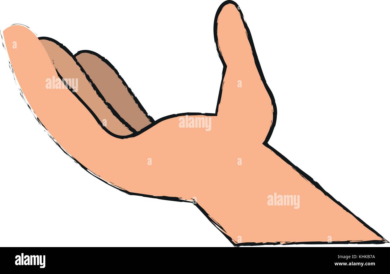 Hand palm open Stock Vector Image & Art - Alamy