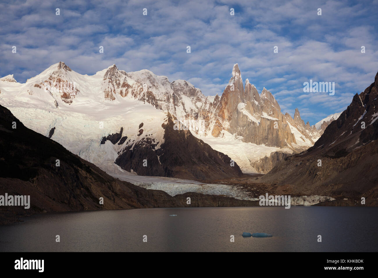 Cerro Torre with Laguna Torre and Grande Glacier, Los Glaciares ...