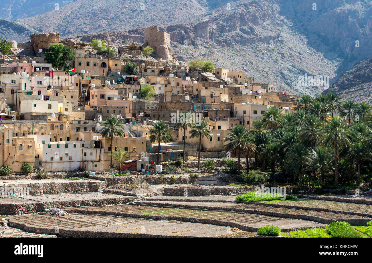 village of Bald Sayt in the mountains of Oman Stock Photo - Alamy