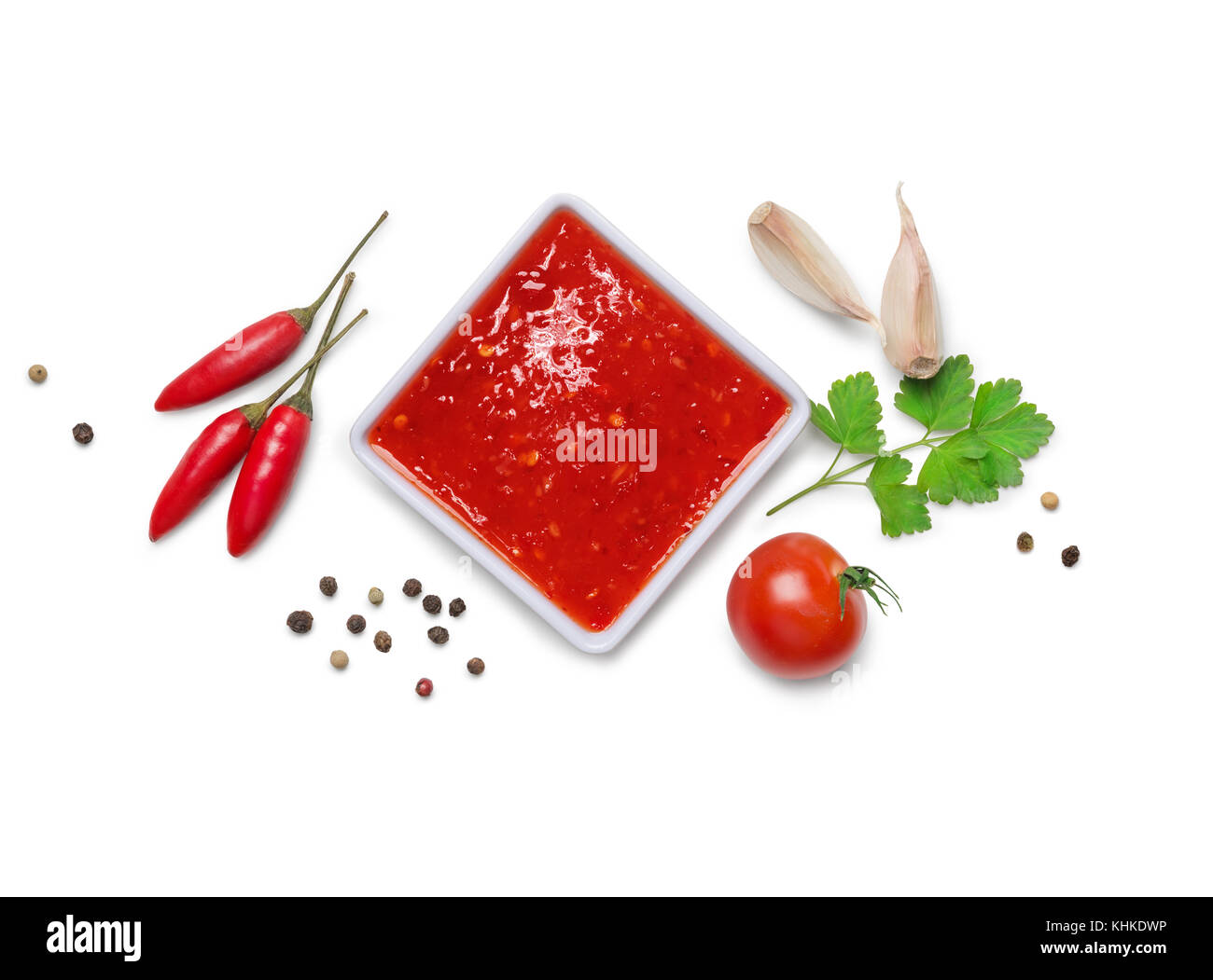 Fresh red tomato chilli Cut Out Stock Images & Pictures - Alamy