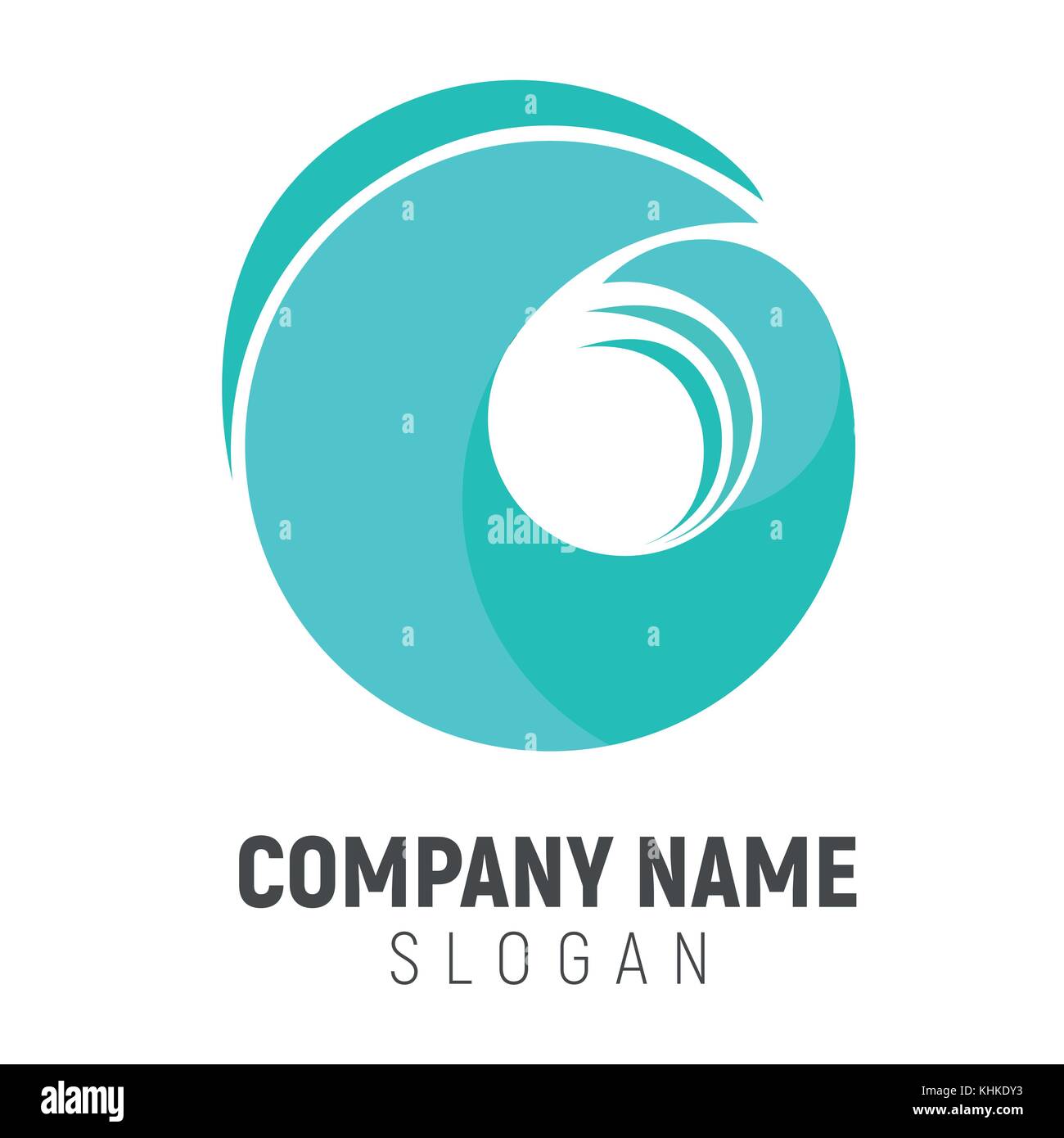 Abstract Circle Wave Logo Vector Graphic Illustration Design Stock ...