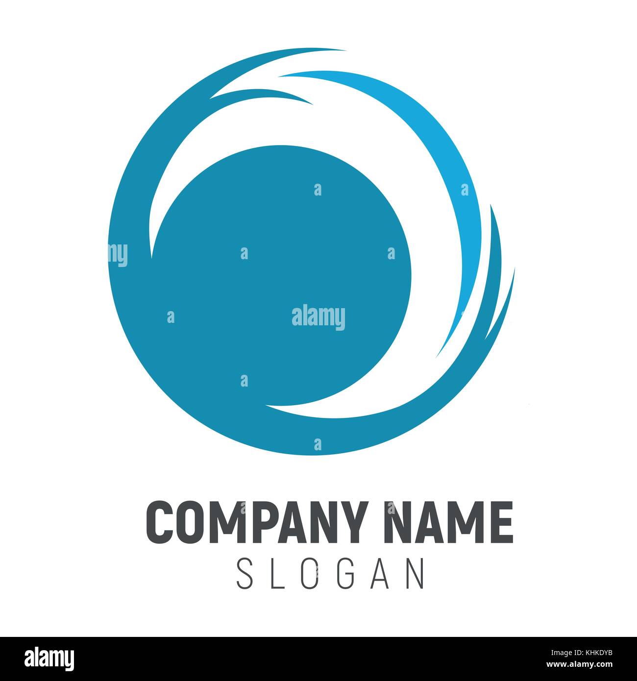 Sea Wave Circle Symbol Vector Graphic Illustration Design Stock Vector ...