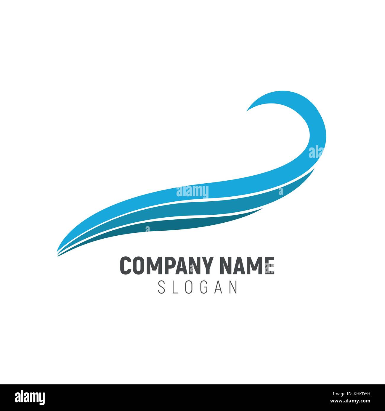 Wave Wing Logo Vector Graphic Illustration Design Stock Vector Image ...