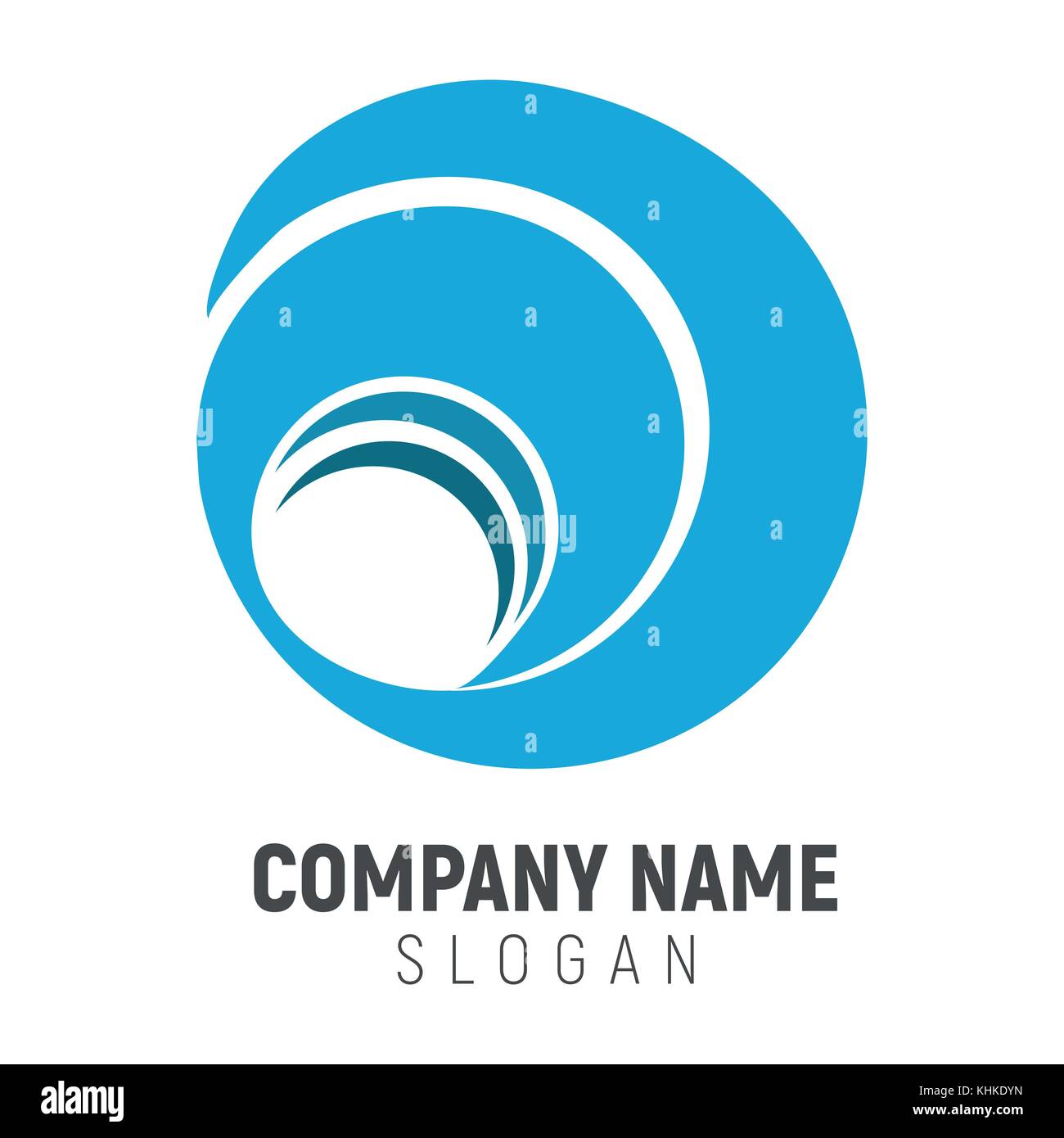 Wave Spiral Logo Vector Graphic Illustration Design Stock Vector Image ...