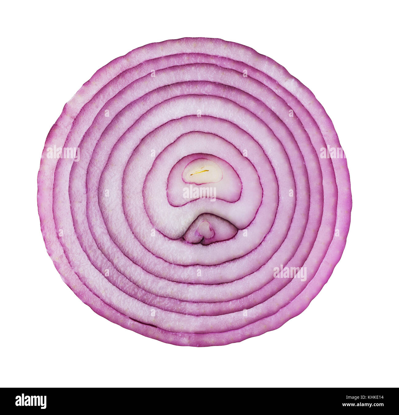 sliced red onion isolated on white background Stock Photo - Alamy