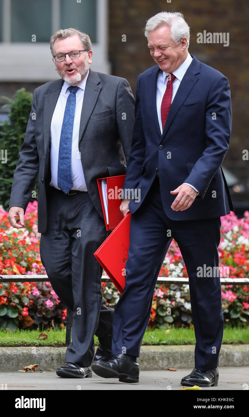 Ministers attend the weekly Cabinet Meeting at 10 Downing Street, London. Featuring: David ...