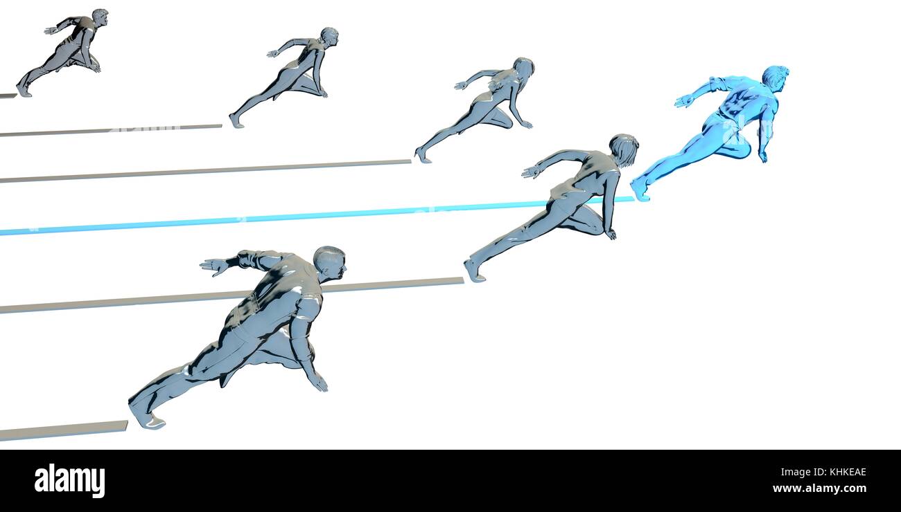 Overcoming obstacles man achieving success hi-res stock photography and ...