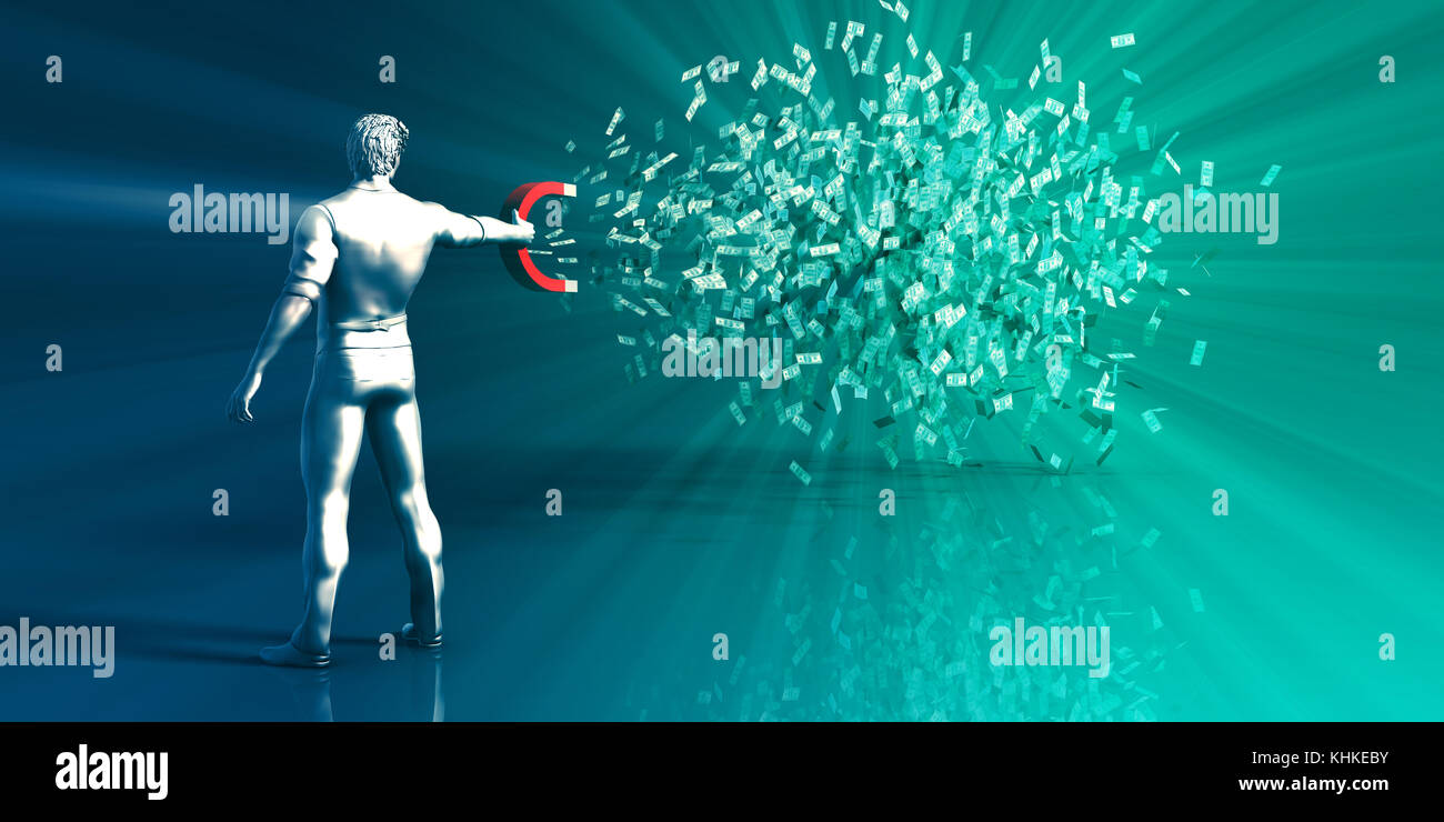Magnet pulling money hi-res stock photography and images - Alamy
