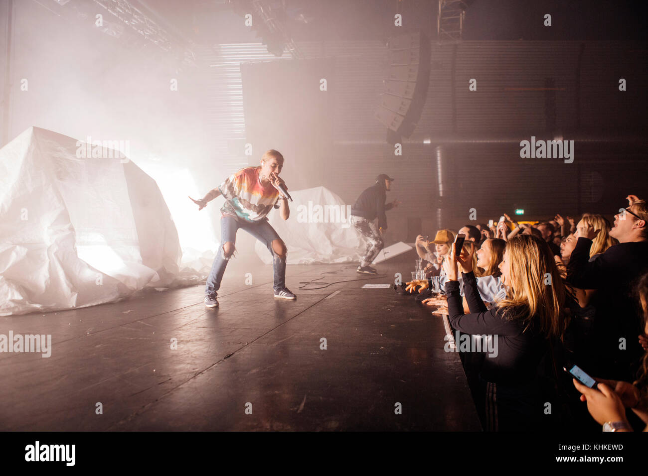 The Swedish rapper Silvana Imam performs a live concert at Amager Bio ...