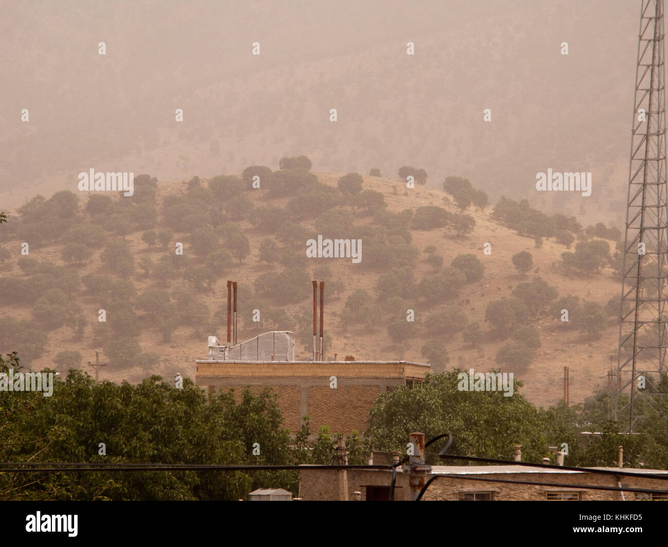 Air pollution In Iran Stock Photo - Alamy